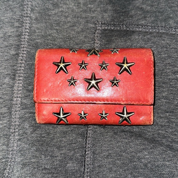 Jimmy Choo | Accessories | Jimmy Choo Red Leather Key Holder With ...